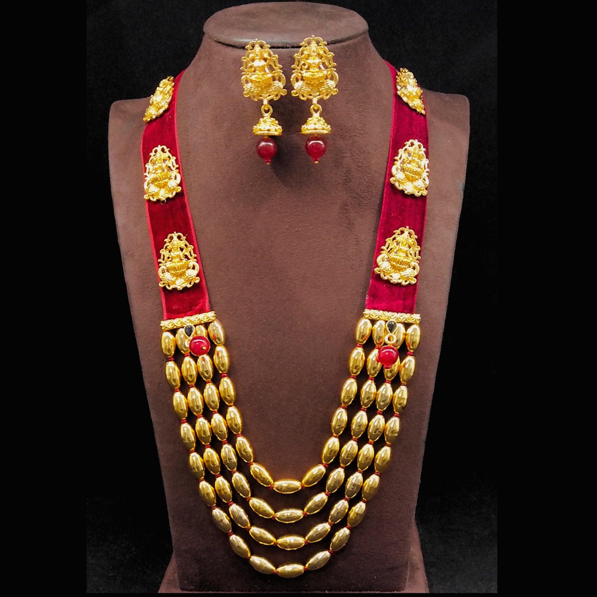 Goddess Laxmi Dholki Beads Necklace – 𝗔𝘀𝗽 𝗙𝗮𝘀𝗵𝗶𝗼𝗻 𝗝𝗲𝘄𝗲𝗹𝗹𝗲𝗿𝘆
